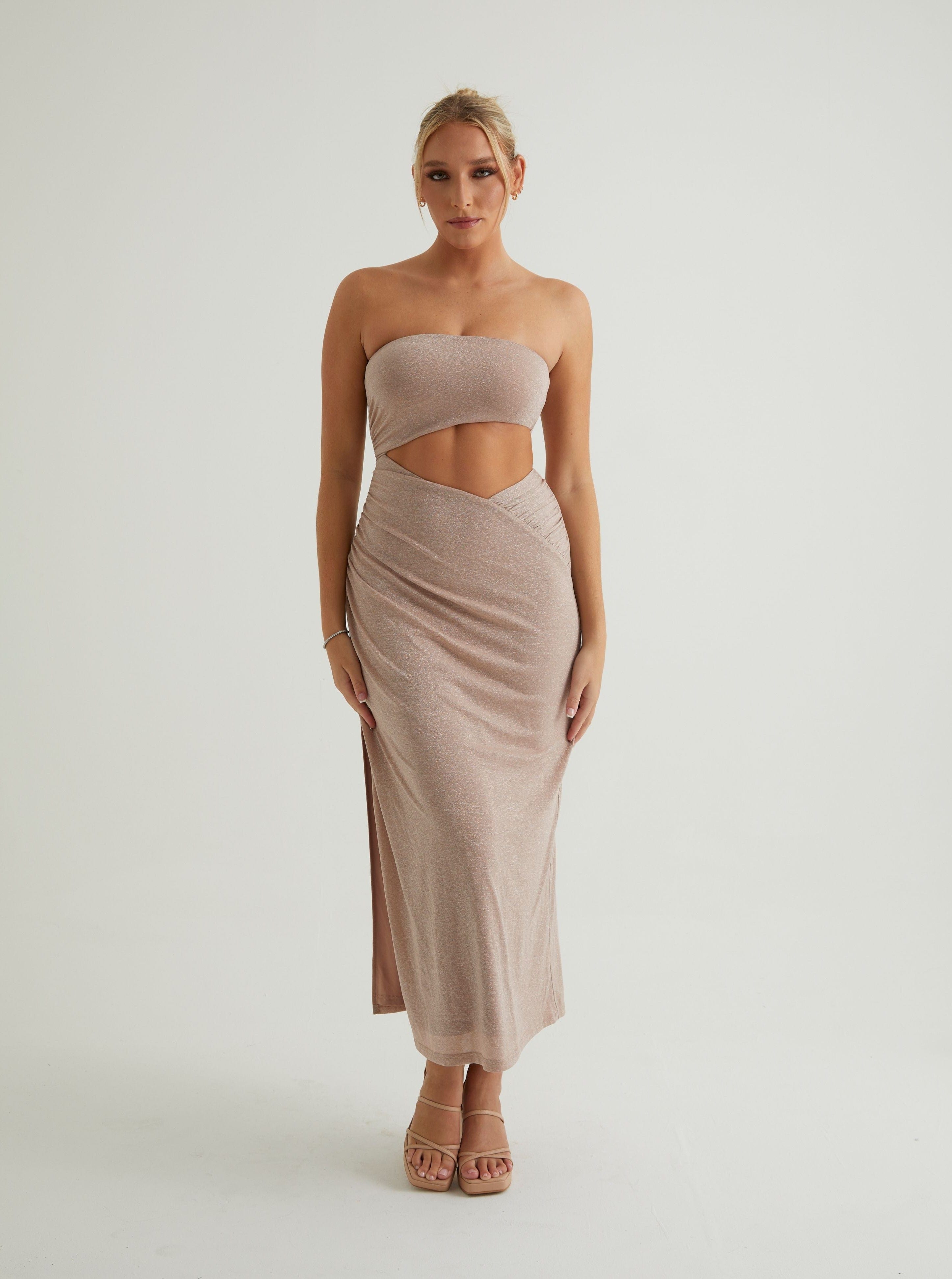 Strapless Cut-Out Dress | Designer Cut-Out Dress | alana eve